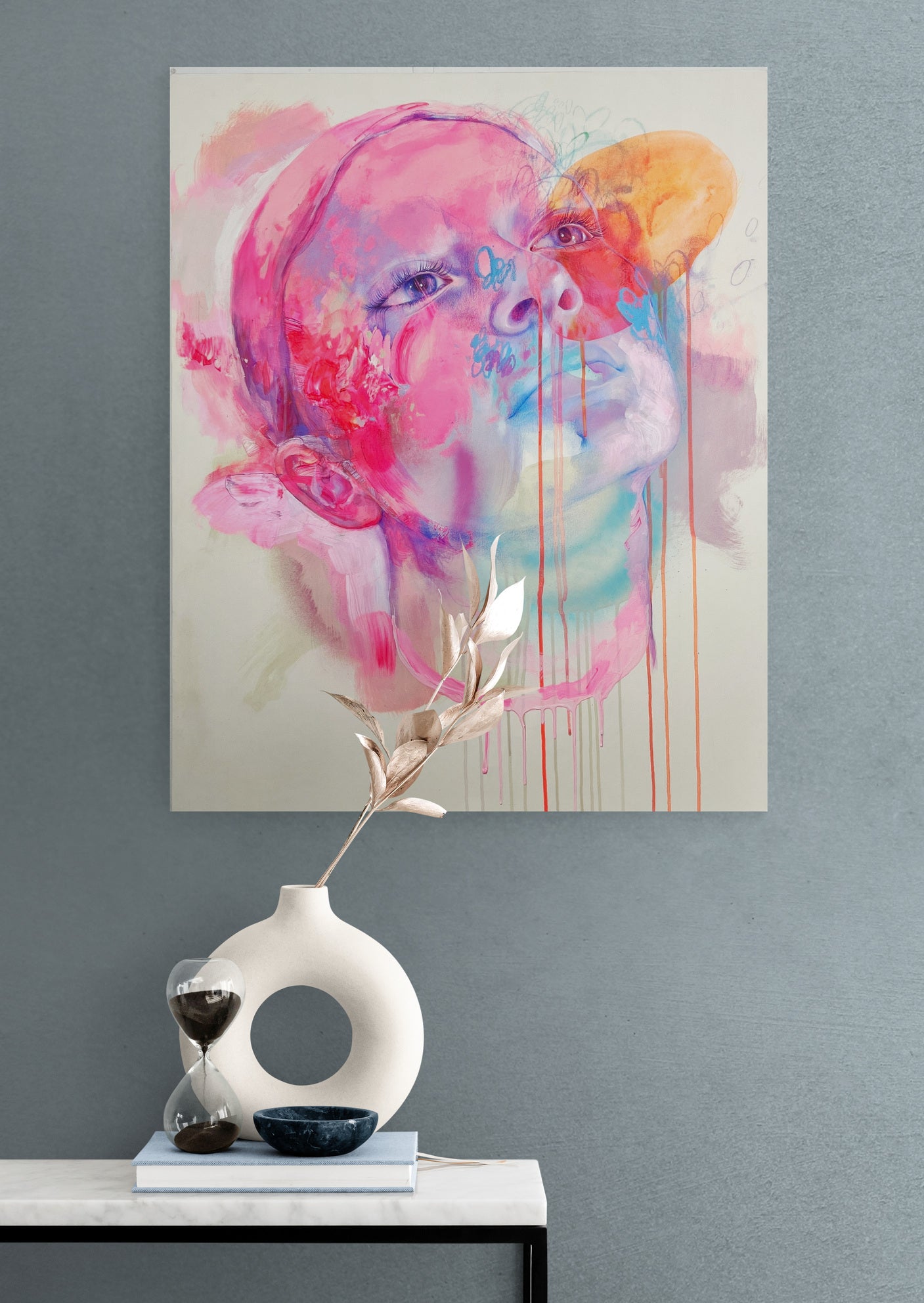 Your Apathy is Contagious, original painting, gallery wall art – Hannah ...