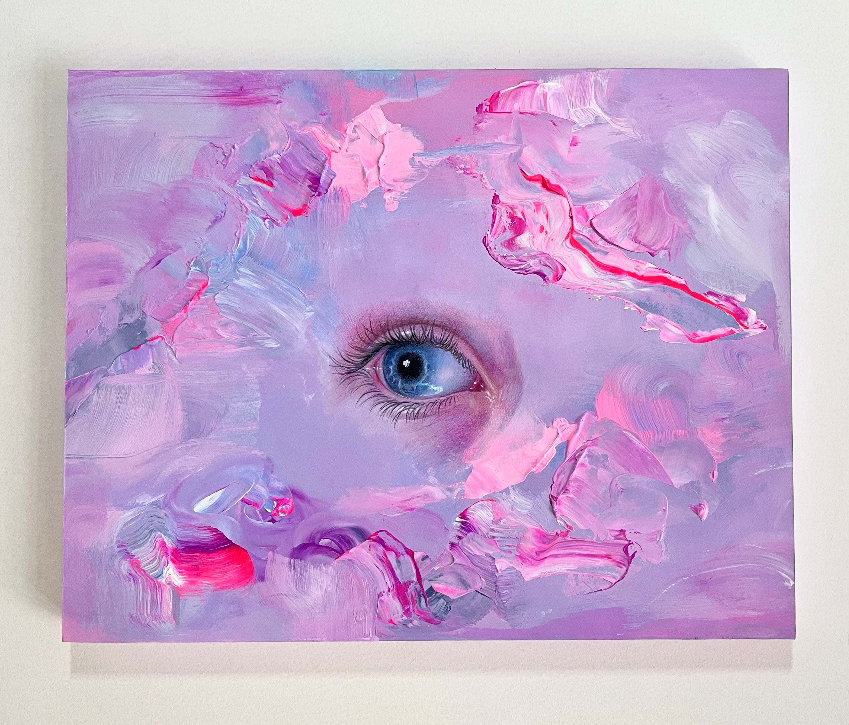 Perception VIII (2022) small original acrylic painting, gallery wall ...